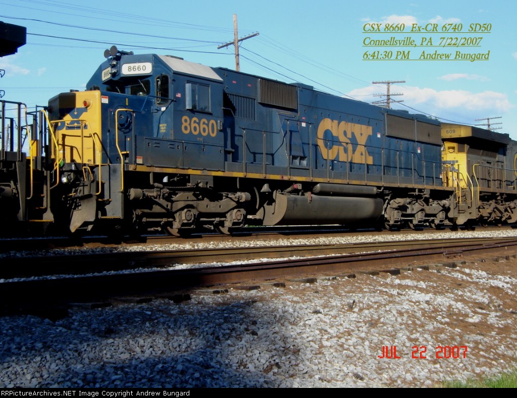 CSX 8660 SD50 July 22, 2007